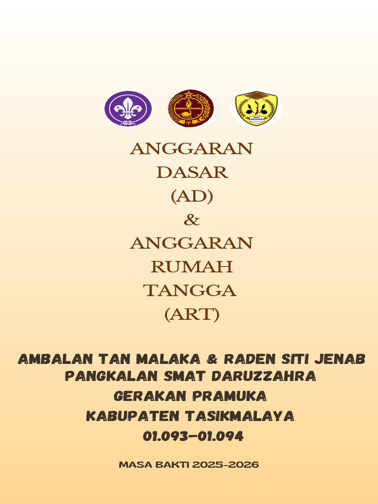 Anggaran Pramuka Raden Siti Jenab | PDF