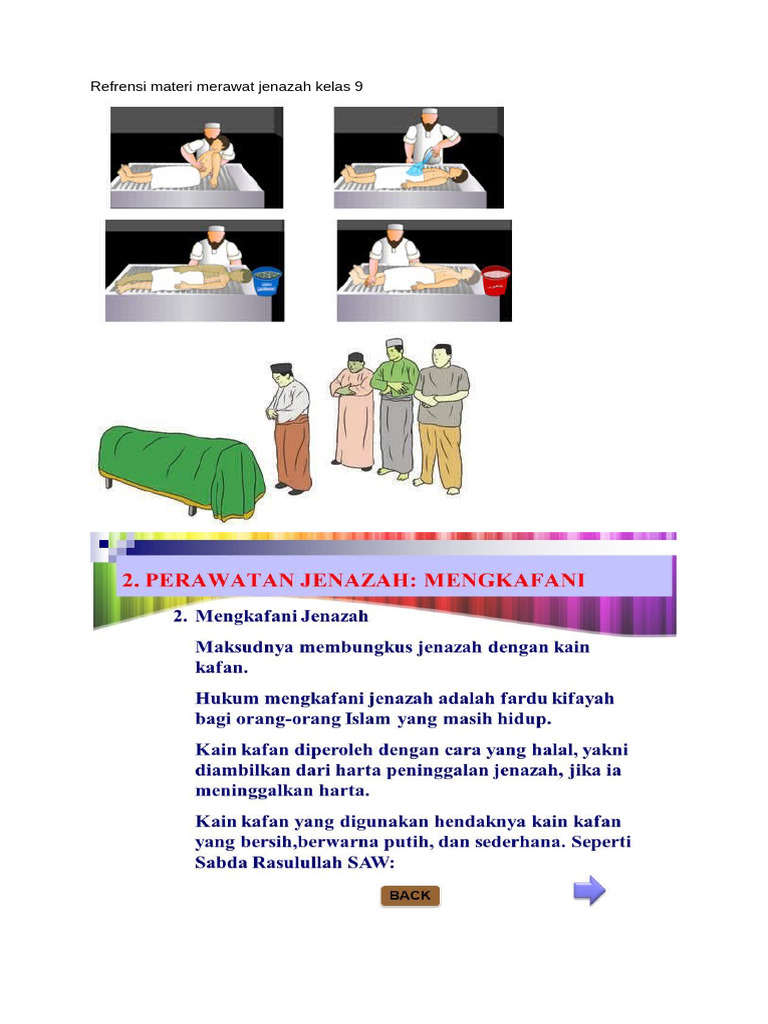 Refrensi Materi Merawat Jenazah Kelas 9 | PDF