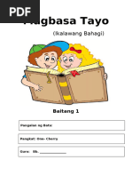 Pagsasanay Sa Pagbasa NG Pangungusap (Level 1) | PDF
