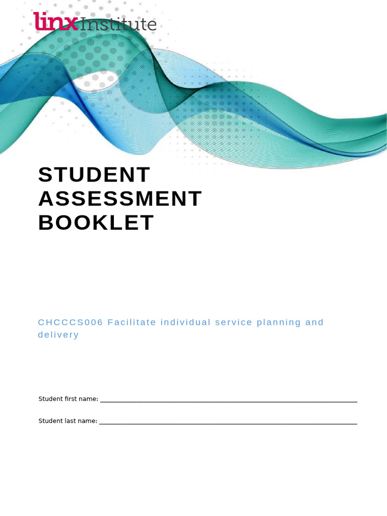 CHCCCS006 Assessment Guide | PDF | Risk | Plagiarism