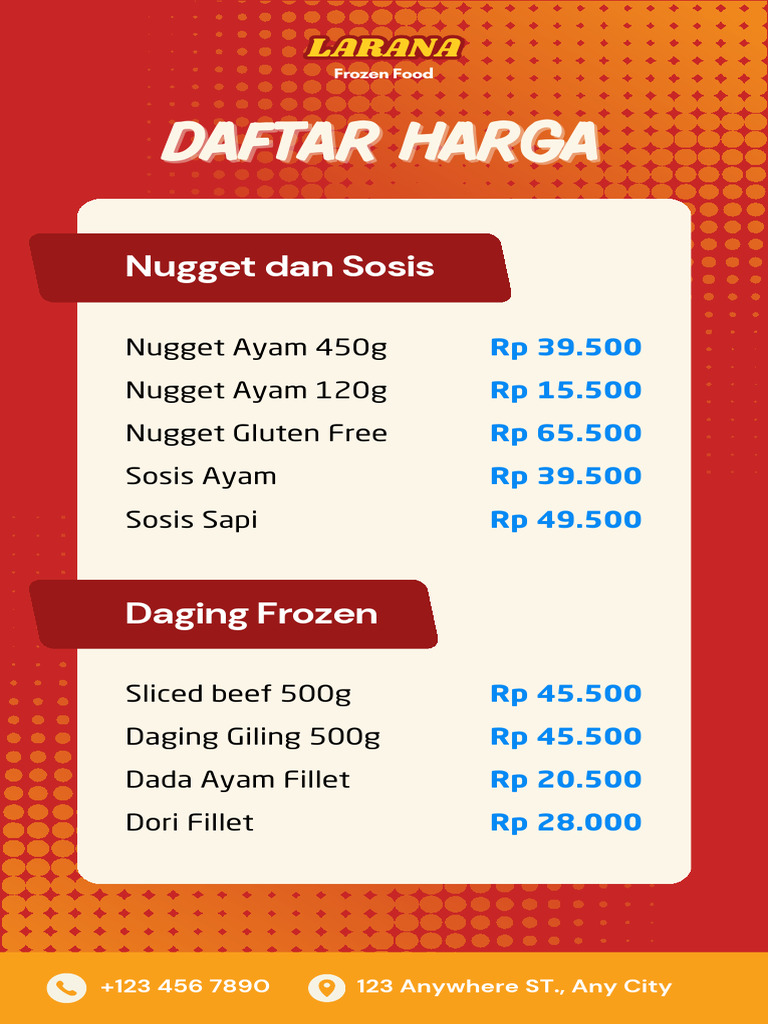 Merah Price List Produk Makanan Frozen Instagram Story - 20250822 ...