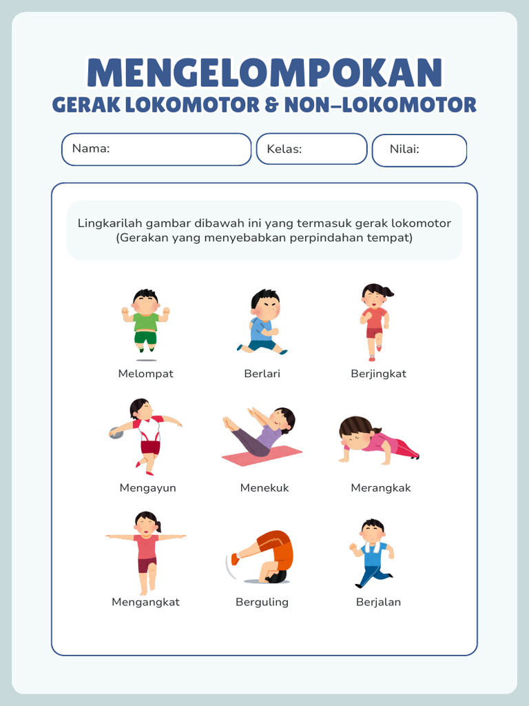 Gerak Lokomotor dan Non-Lokomotor | PDF