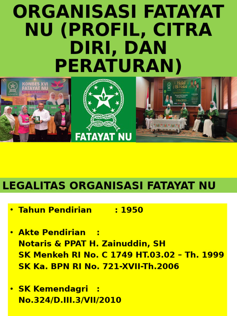 Memahami Organisasi Fatayat NU | PDF