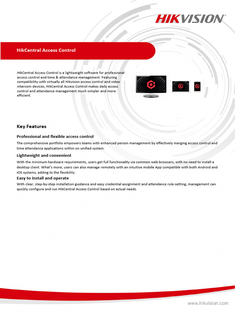 HikCentral Access Control Overview | PDF | Access Control | Microsoft ...