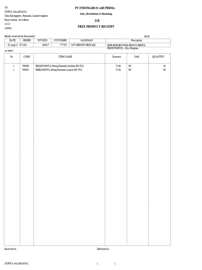 PT Indomarco Adi Prima: Sales, Distribution & Marketing | PDF