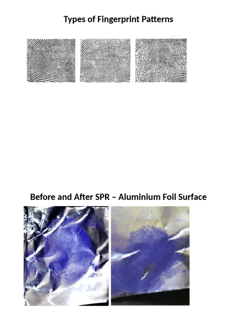 SPR Fingerprint Slides | PDF