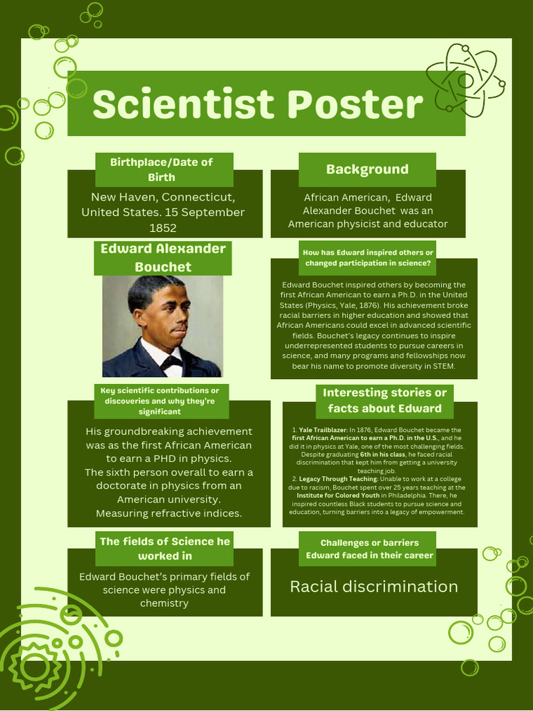 Edward Bouchet: Pioneering Black Physicist | PDF | Politics And Race ...