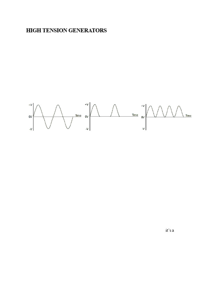 High Tension Generators | PDF | Rectifier | Power Inverter