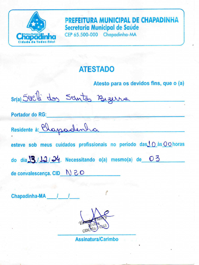 Atestado | PDF