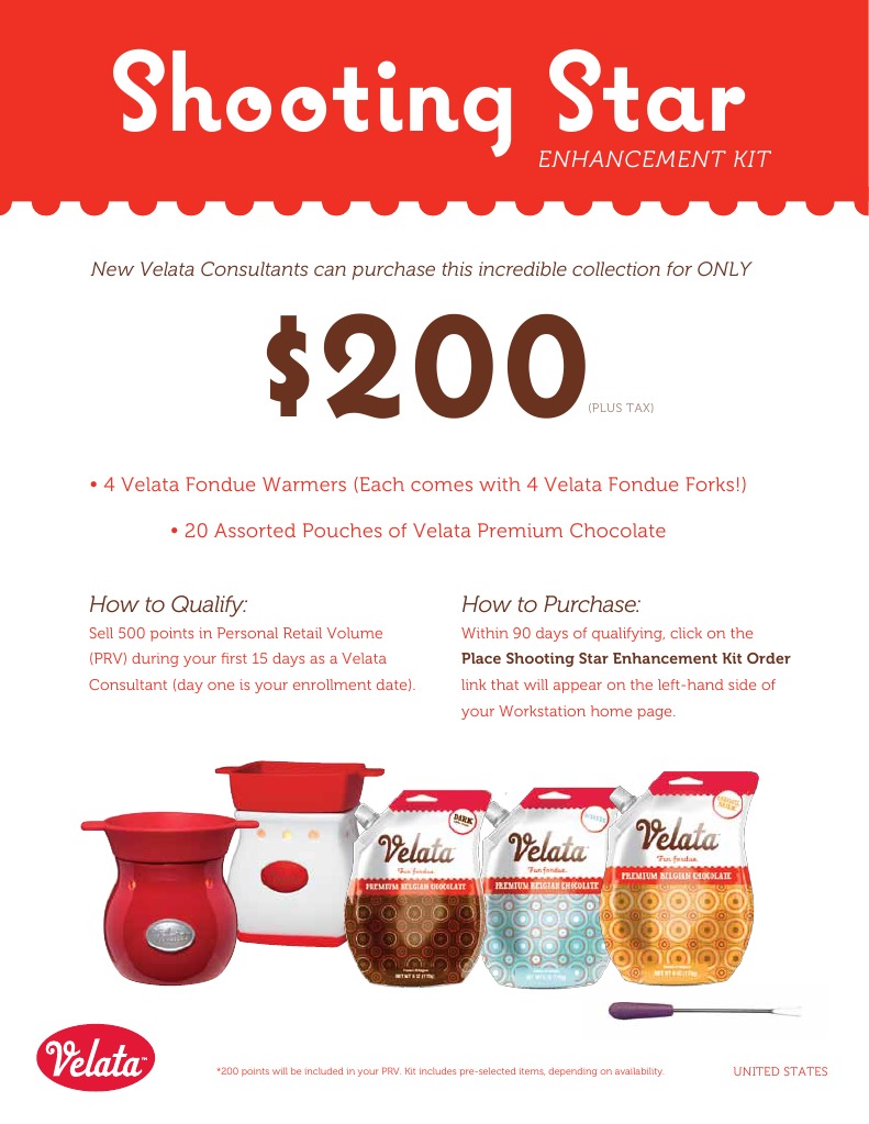Velata Shooting Star Kit | PDF | Cooking, Food & Wine | Self-Improvement
