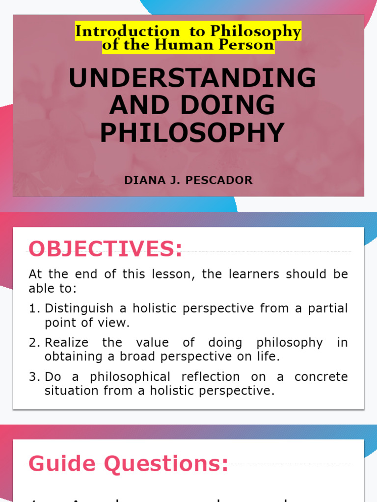 01 Understanding and Doing Philosophy | PDF | Reason | Epistemology