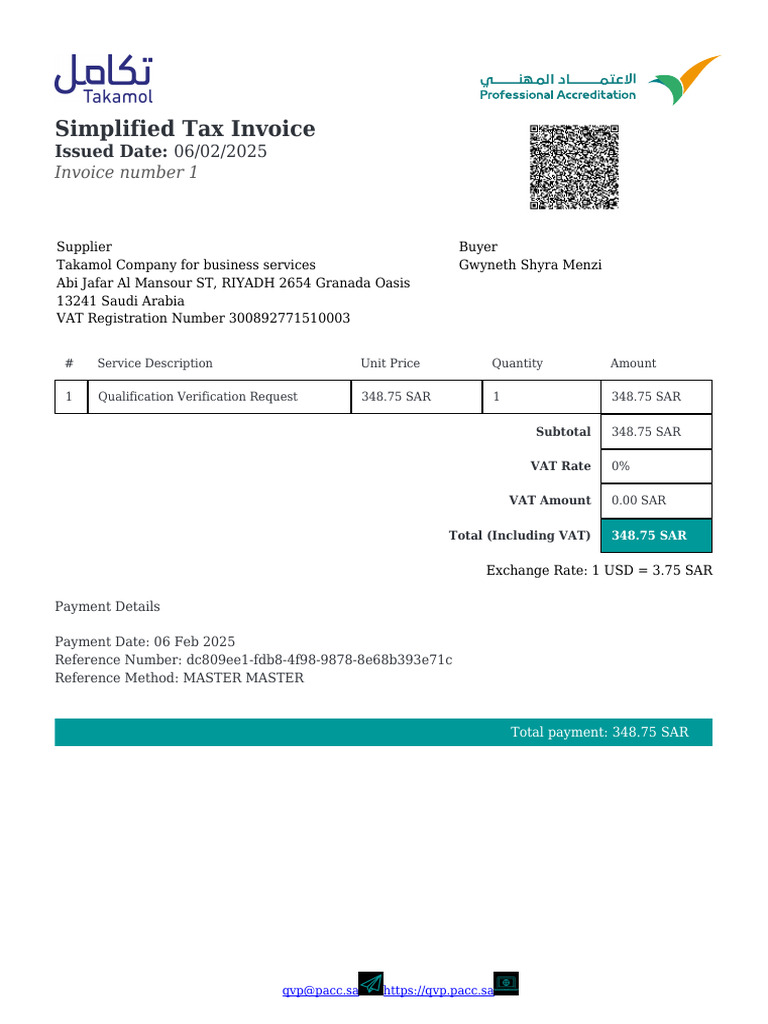 Simplified Tax Invoice: Issued Date: 06/02/2025 | PDF