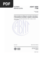 ABNT - NBR - 7188 - 2024 Teste | PDF | Tráfego | Ponte