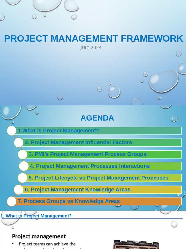Project Management - Framework | PDF