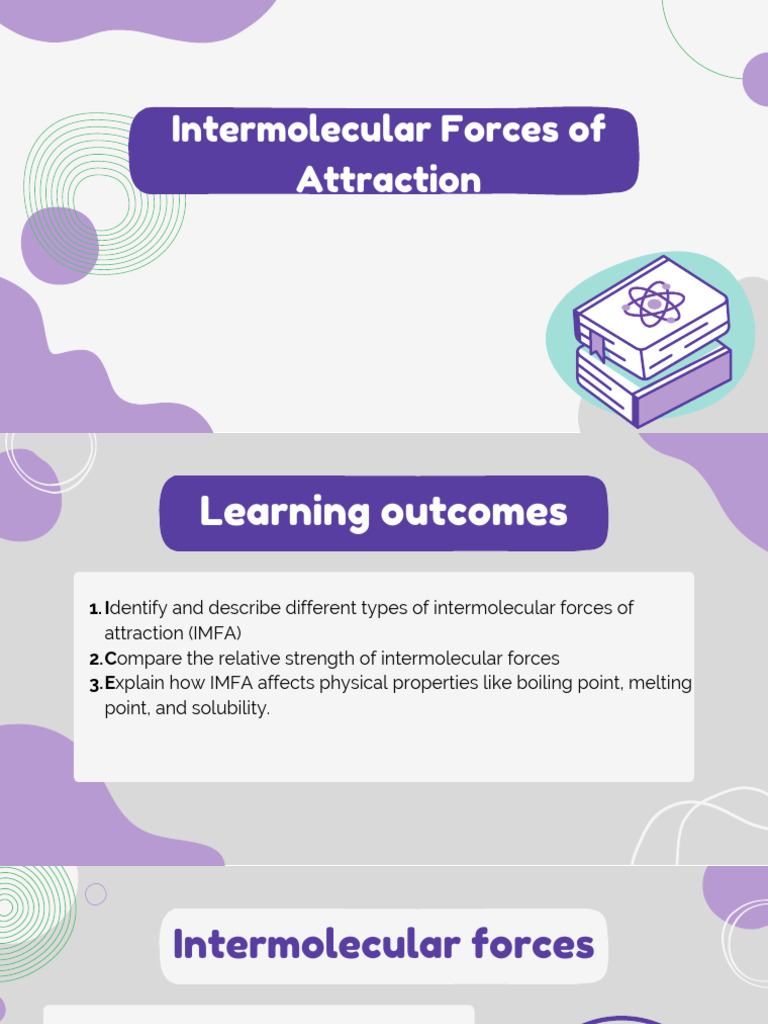 Intermolecular Forces Explained | PDF | Chemical Polarity ...