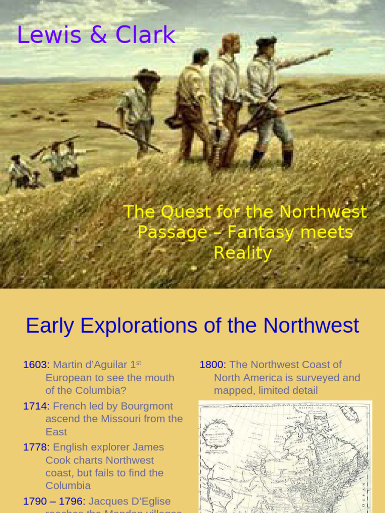 Lewis & Clark: Northwest Passage Exploration | PDF | Lewis And Clark ...
