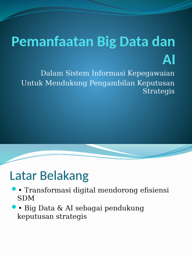 BigData AI Kepegawaian | PDF