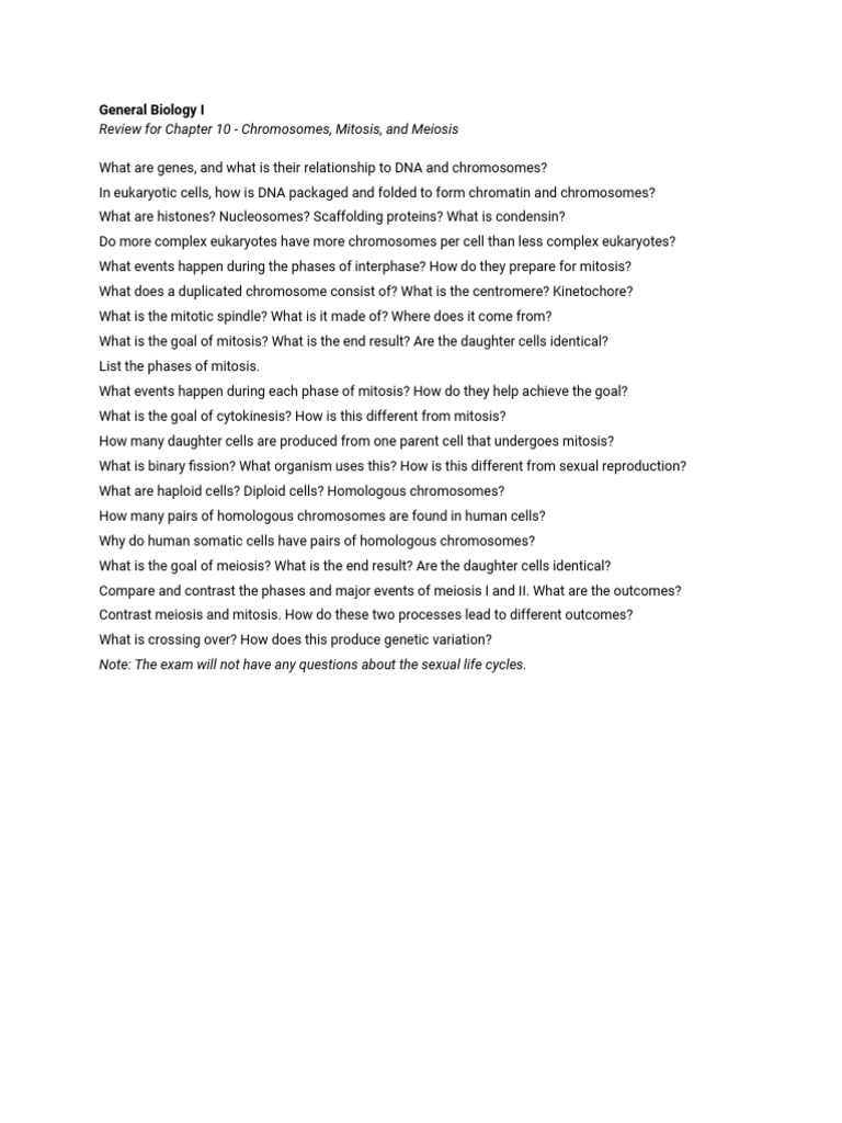 Review Ch10 GenBio | PDF