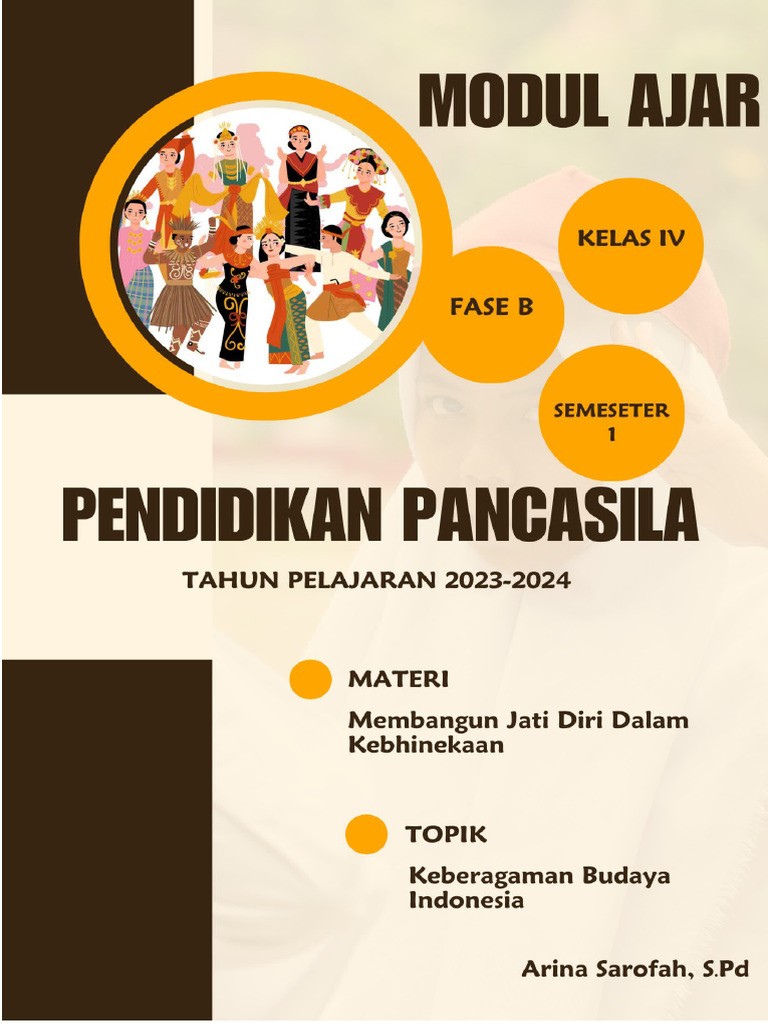 Modul Ajar Berdiferensiasi Pendidikan Pancasila Mbak Arina | PDF