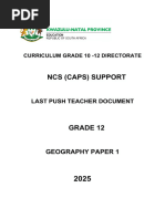Grade 12 Official ATP 2026 Geography | PDF | Cyclone | Geographic ...