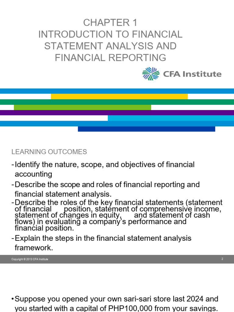 Chapter 1 Introduction To Financial Statement Analysis | PDF | Balance ...