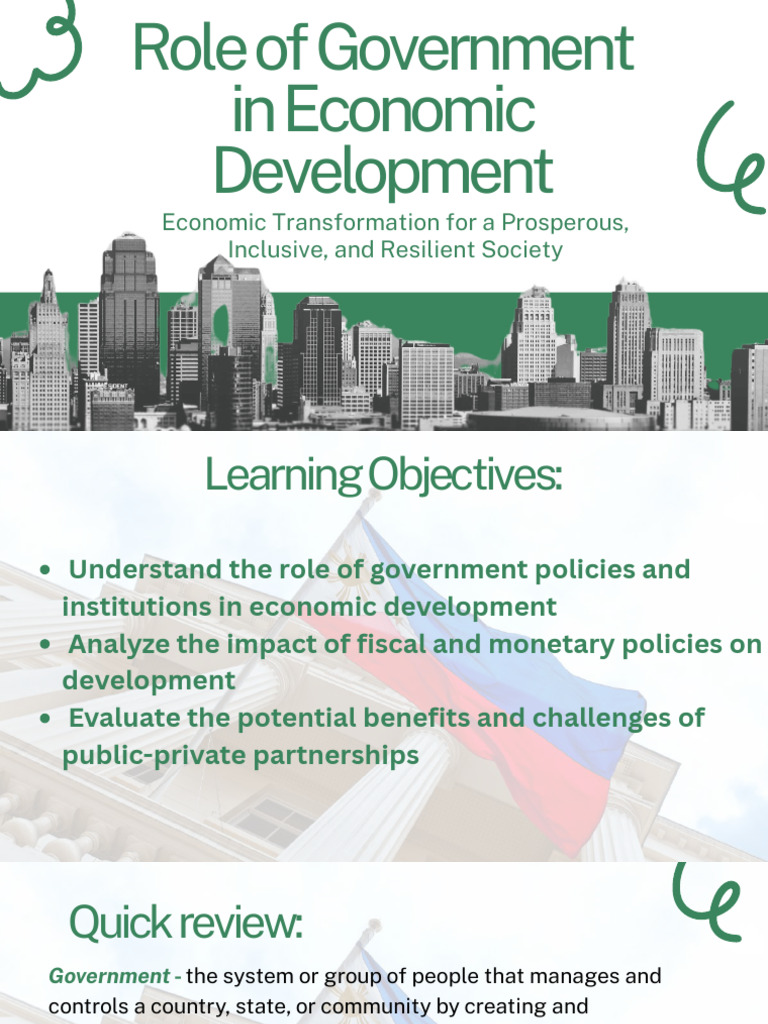 Role of Government in Economic Development - Compressed | PDF | Tariff ...
