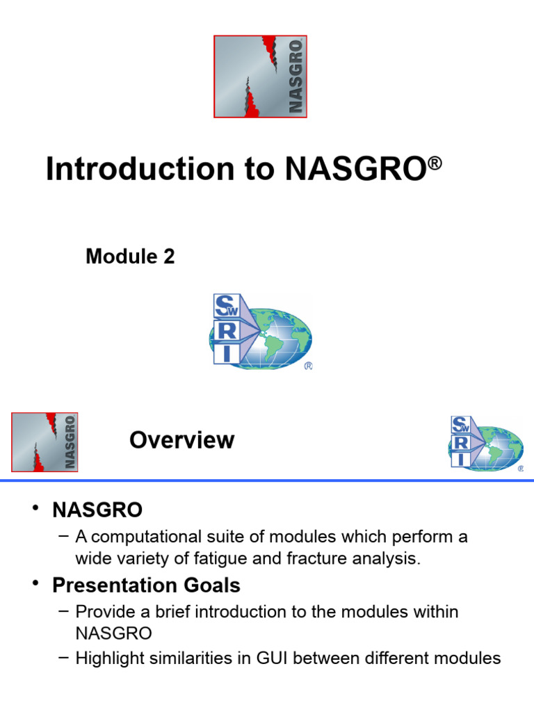 Introduction to NASGRO® Software | PDF | Fracture | Fracture Mechanics
