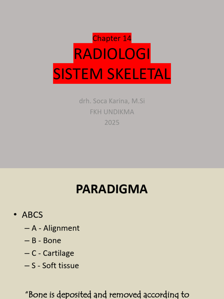 14 Radiologi Sistem Skeletal[1] | PDF