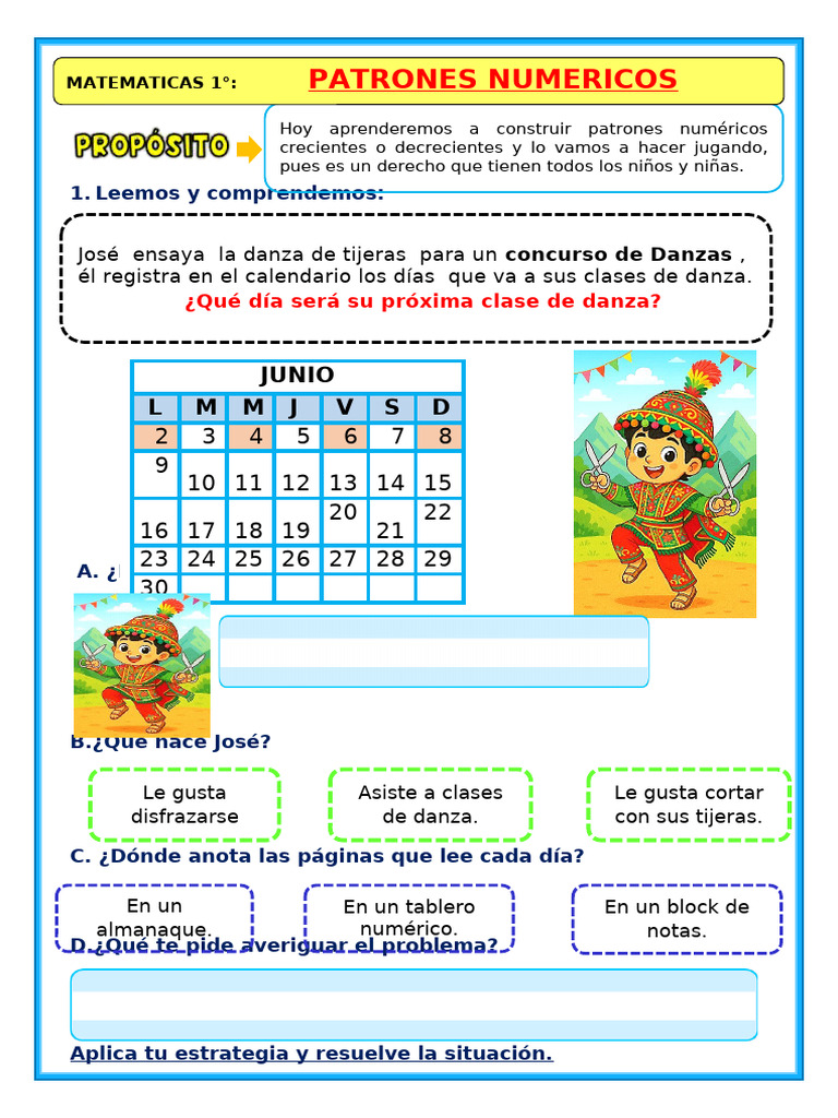 Ficha Mat Patrones Numericos | PDF