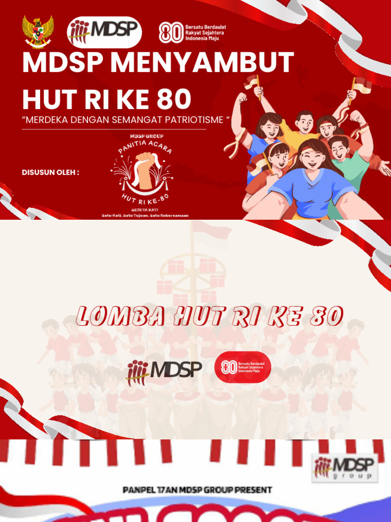 Lampiran Kegiatan Hut Ri Ke-80 MDSP Group | PDF