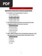 Hematology: Practice Worksheet 1 | PDF | Coagulation | Intravenous Therapy