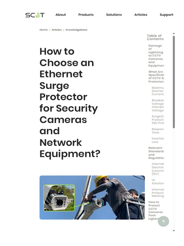 How To Choose A CCTV Surge Protector - Ethernet IP - PoE Camera Surge ...