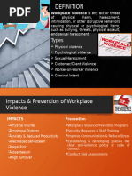 NIOSH Types of Workplace Violence | PDF