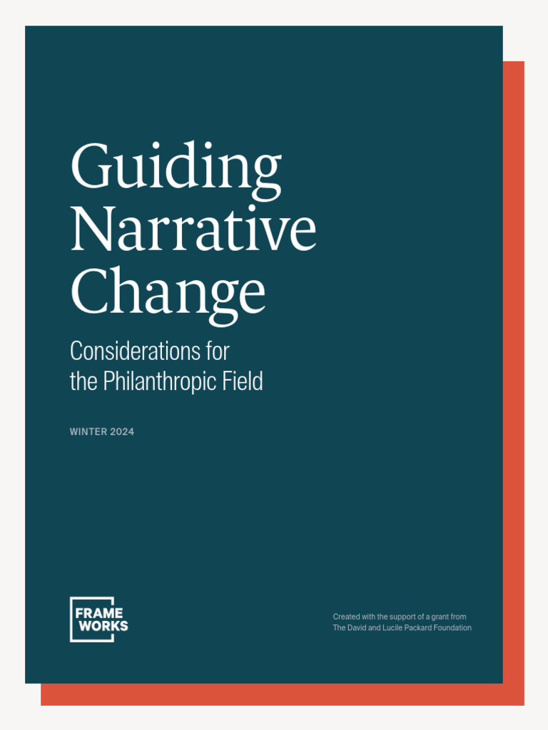 Guiding Narrative Change, Considerations For Philanthropy | PDF ...