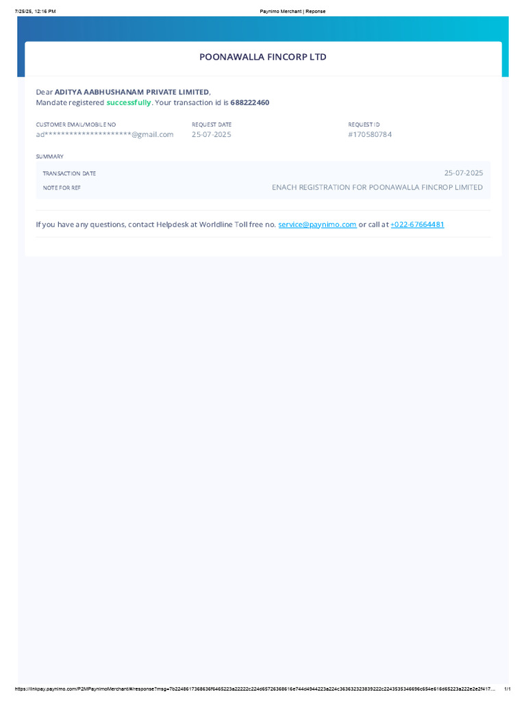 Paynimo Merchant _ Reponse | PDF
