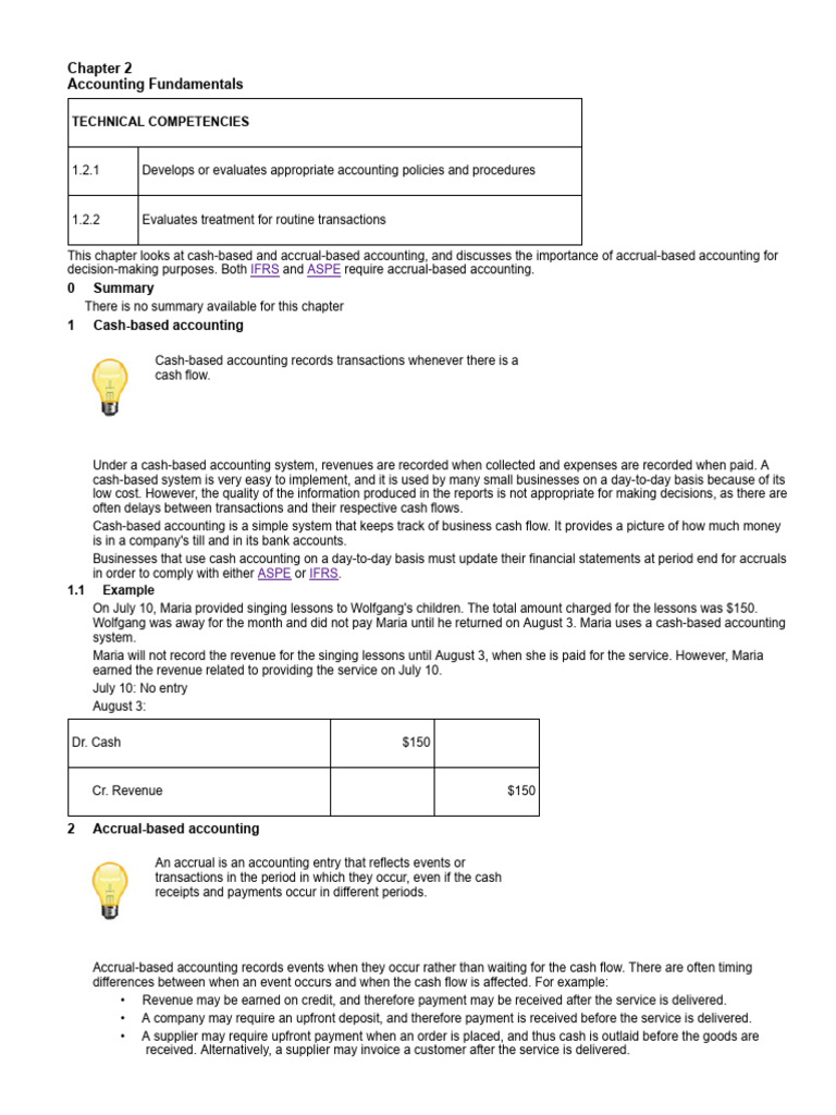 Understanding Cash vs. Accrual Accounting | PDF | Income Statement ...
