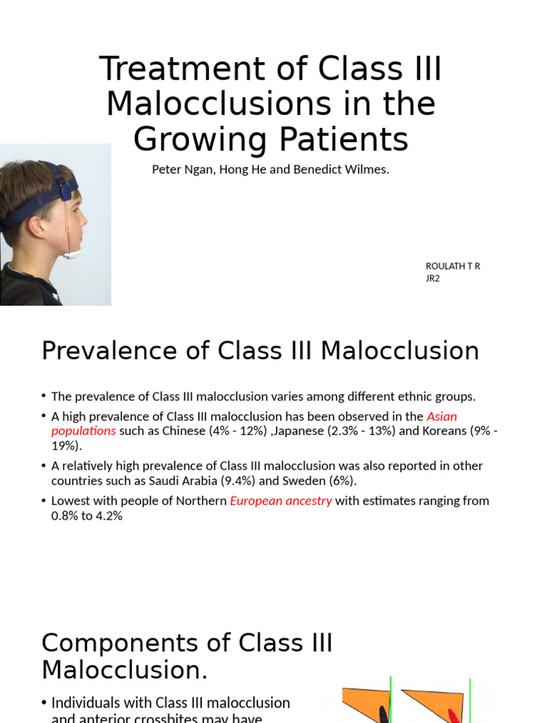 Treatment of Class III Malocclusions in The Growing | PDF | Mouth ...
