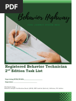 RBT Competency Assessment Study Guide | PDF | Reinforcement | Behavior