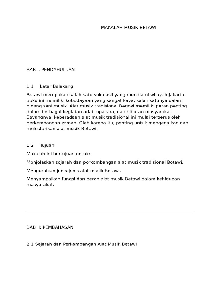 Seni Budaya Betawi | PDF