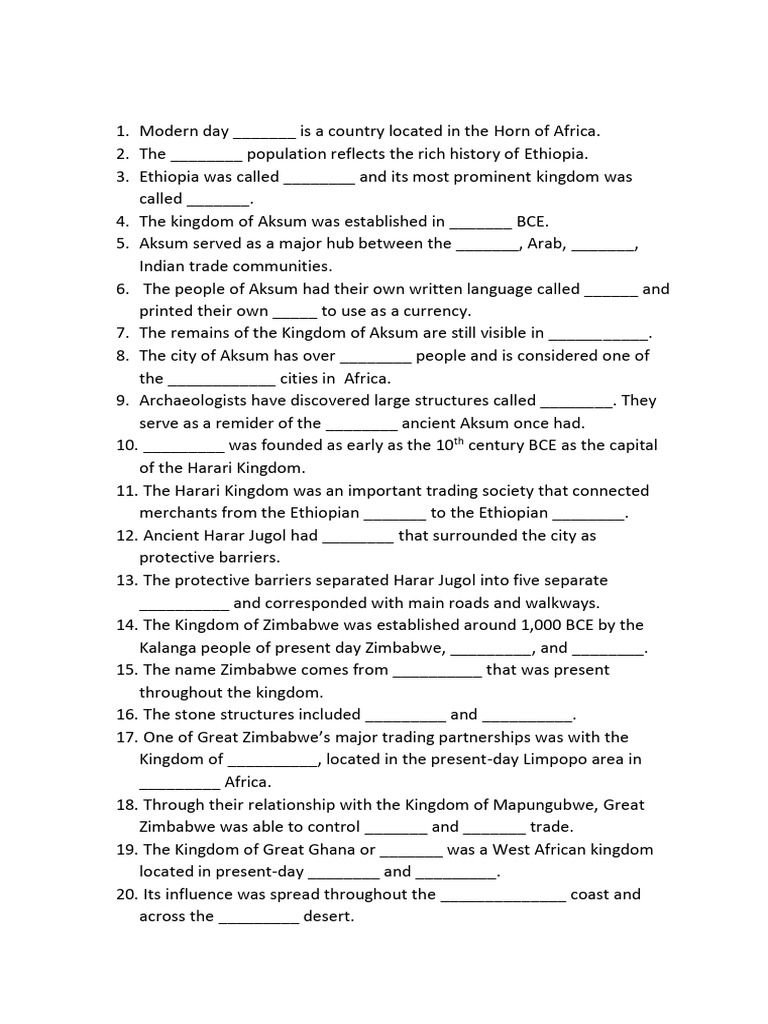 Ancient African Civilizations | PDF | Africa | West Africa