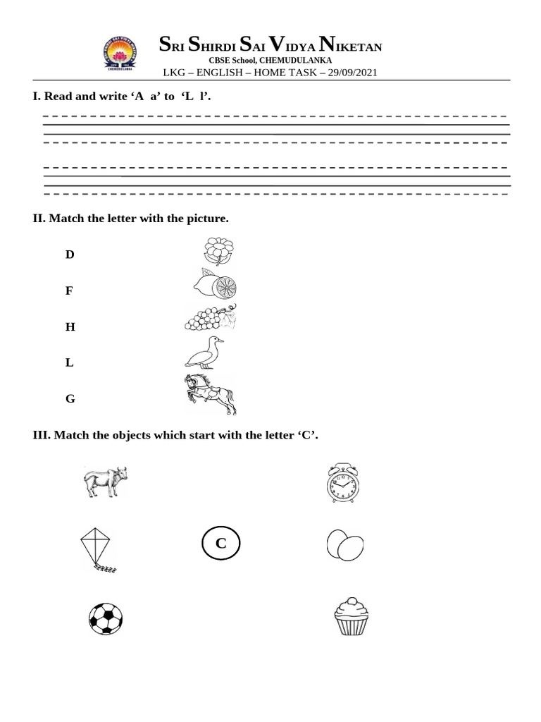 LKG English | PDF