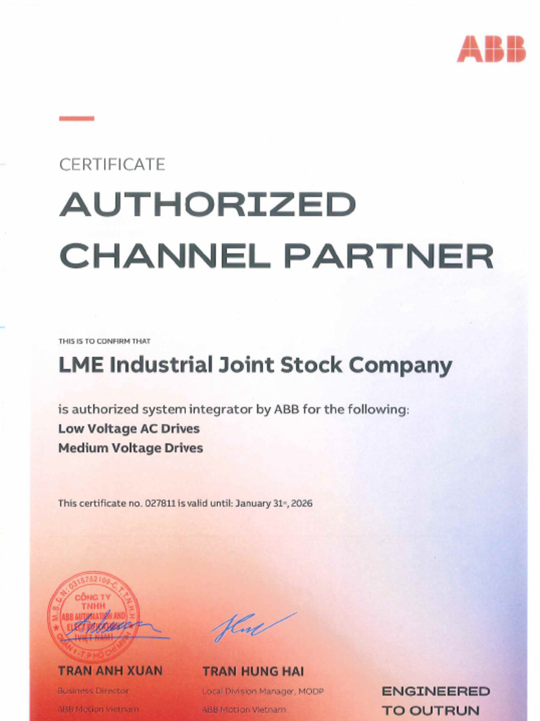 Partner Abb 2025 Lme | PDF