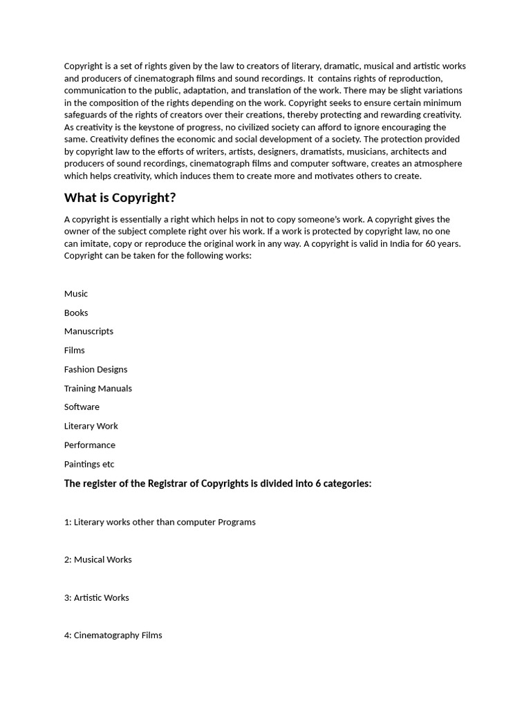 Understanding Copyright Registration Process | PDF | Copyright | United ...