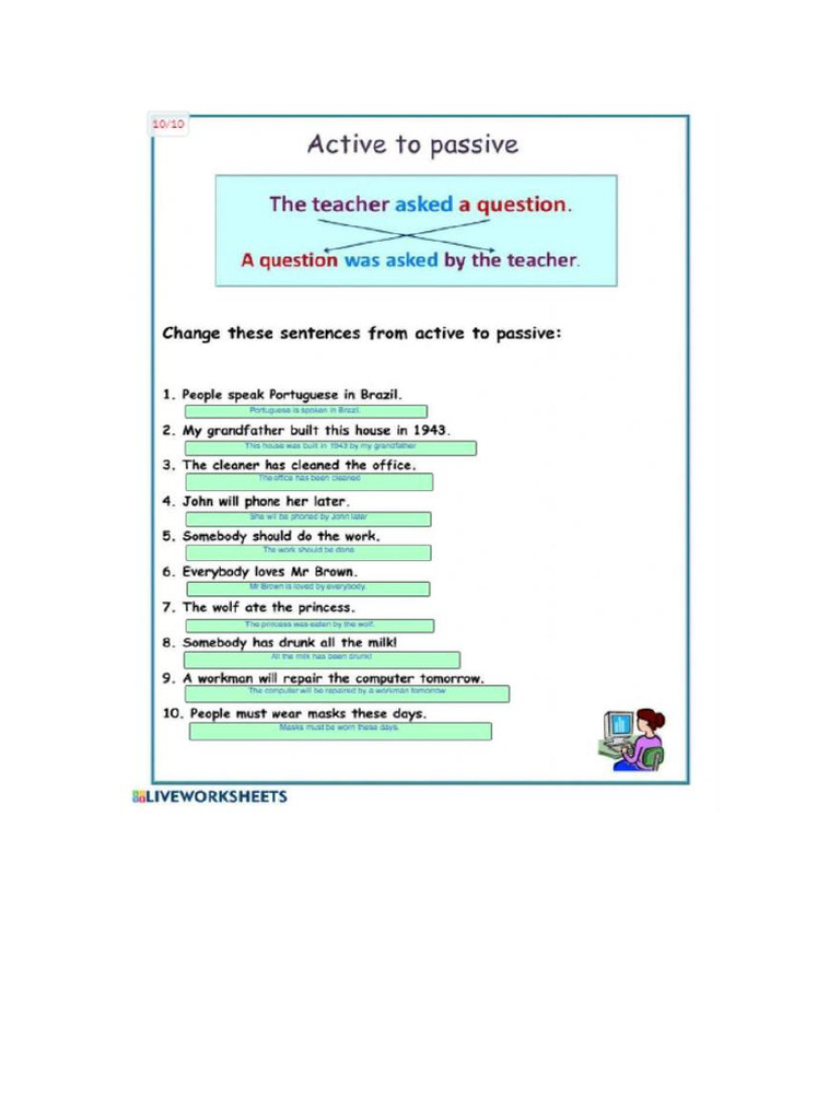 Homework About Passive and Causitive Form | PDF