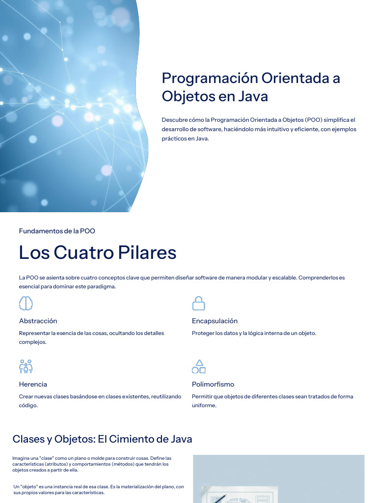 POO en Java: Fundamentos y Ejemplos | PDF | Objeto (informática ...