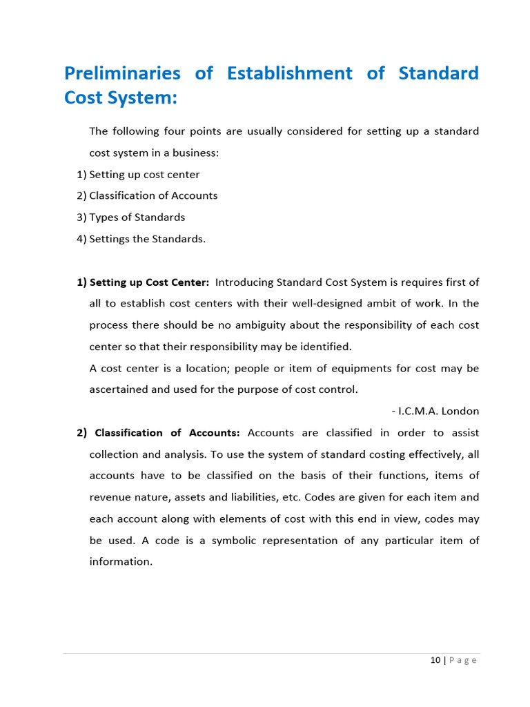 Standard Cost System Setup Guide | PDF | Labour Economics | Cost Accounting
