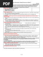 Nidoflor Cream 15g Insert Eng | PDF | Breastfeeding | Glucocorticoid