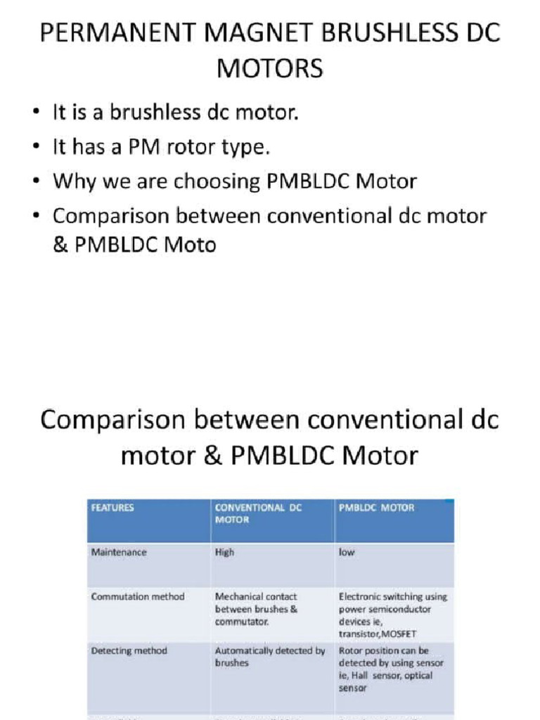 Unit II PMBLDC | PDF