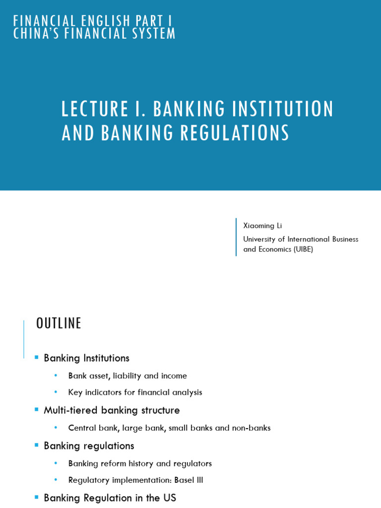 China Banking Institutions & Regulations | PDF | Banks | Capital ...