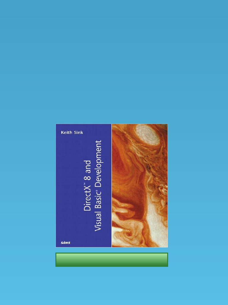 (Ebook) DirectX 8 and Visual Basic Development by Keith Sink ISBN 9780672322259, 0672322250 full ...